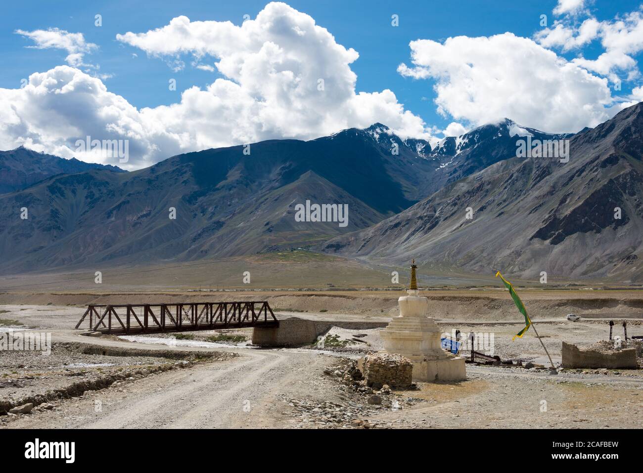 Zanskar, India - Beautiful scenic view from Between Padum and Karsha in ...