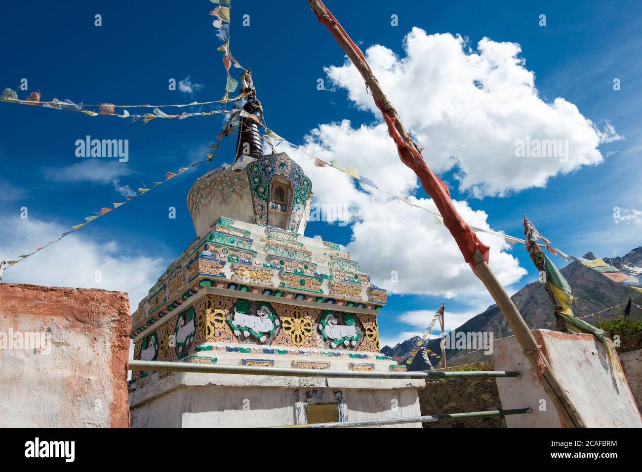 Zanskar, India - Stupa at Padum Village in Zanskar, Ladakh, Jammu and ...