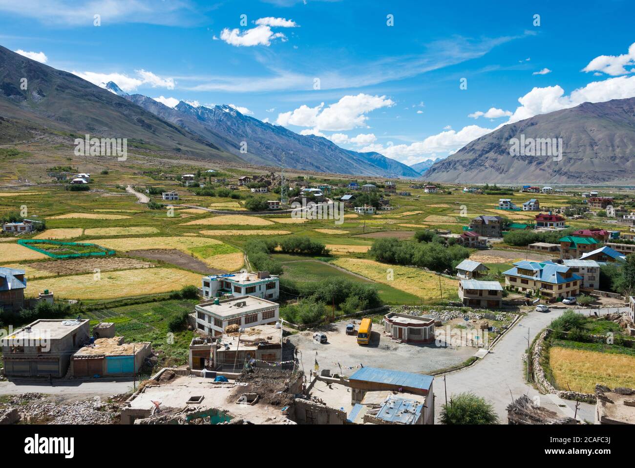 Zanskar, India - Beautiful scenic view from Padum Village in Zanskar ...