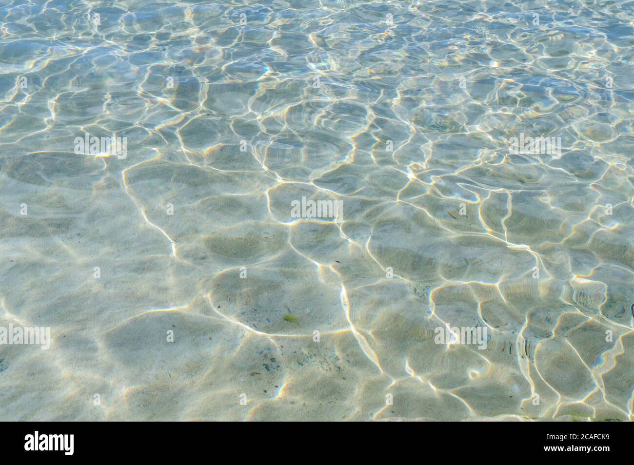 Bay Water Texture with Sand in the bottom Stock Photo - Alamy