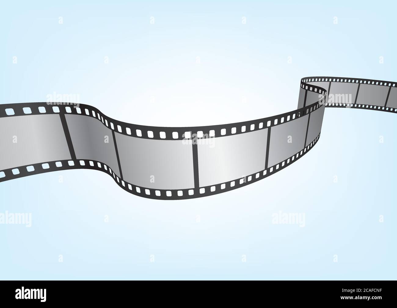 Cinema, movie and photography 35mm film strip template. Vector 3D ...