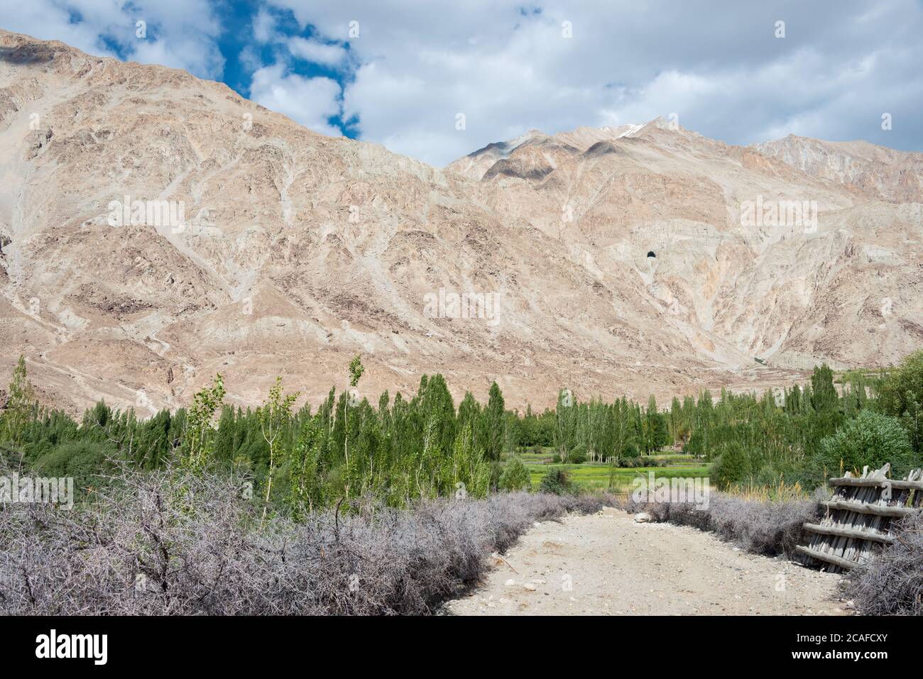 Ladakh, India - Beautiful scenic view from Panamik Village in Nubra ...