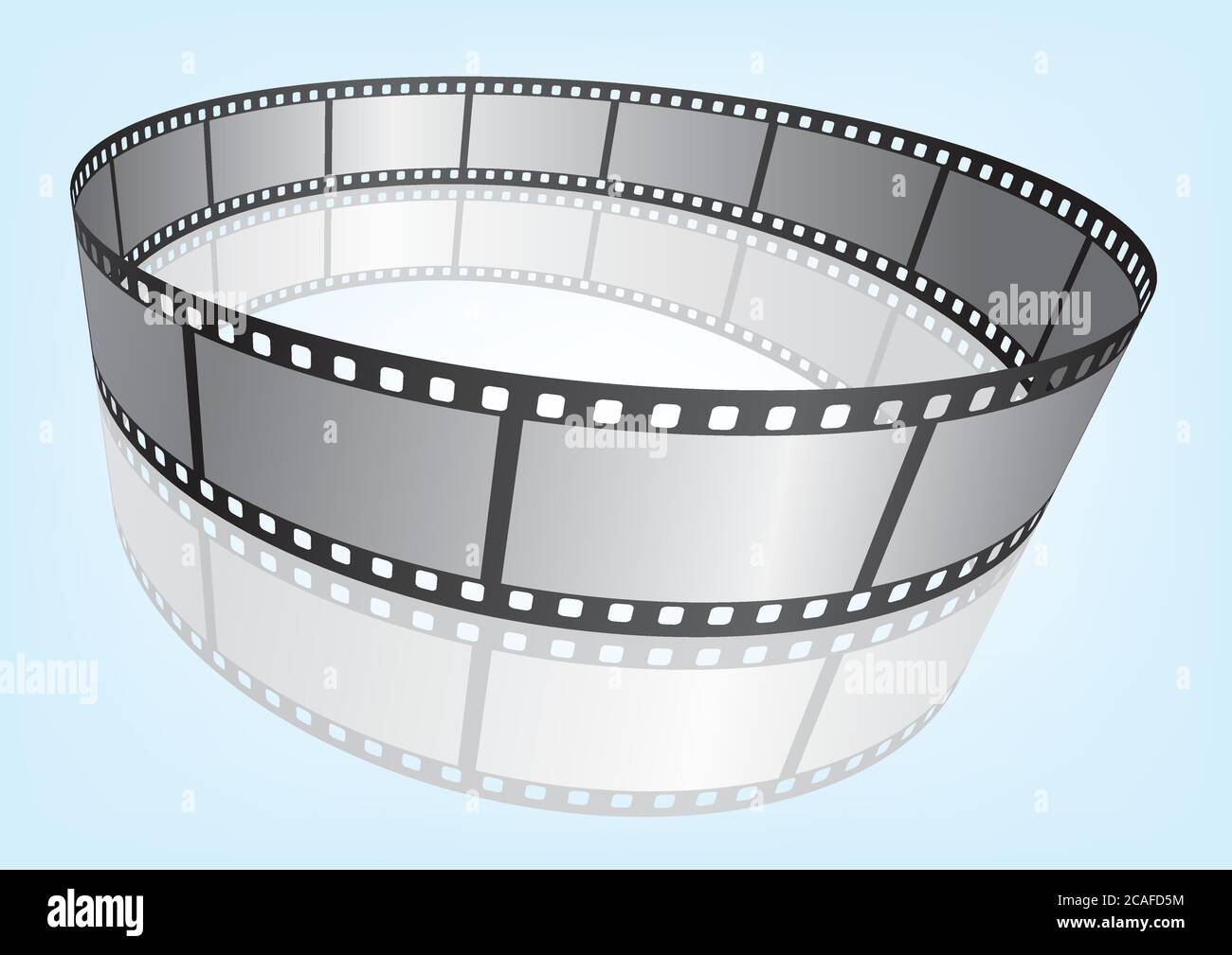 Cinema, movie and photography 35mm film strip template. Vector 3D ...