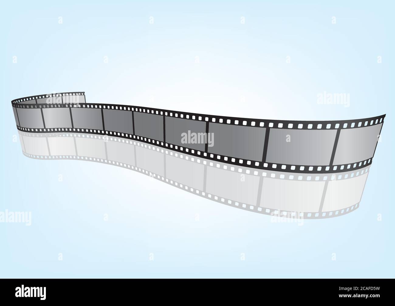 Cinema, movie and photography 35mm film strip template. Vector 3D ...