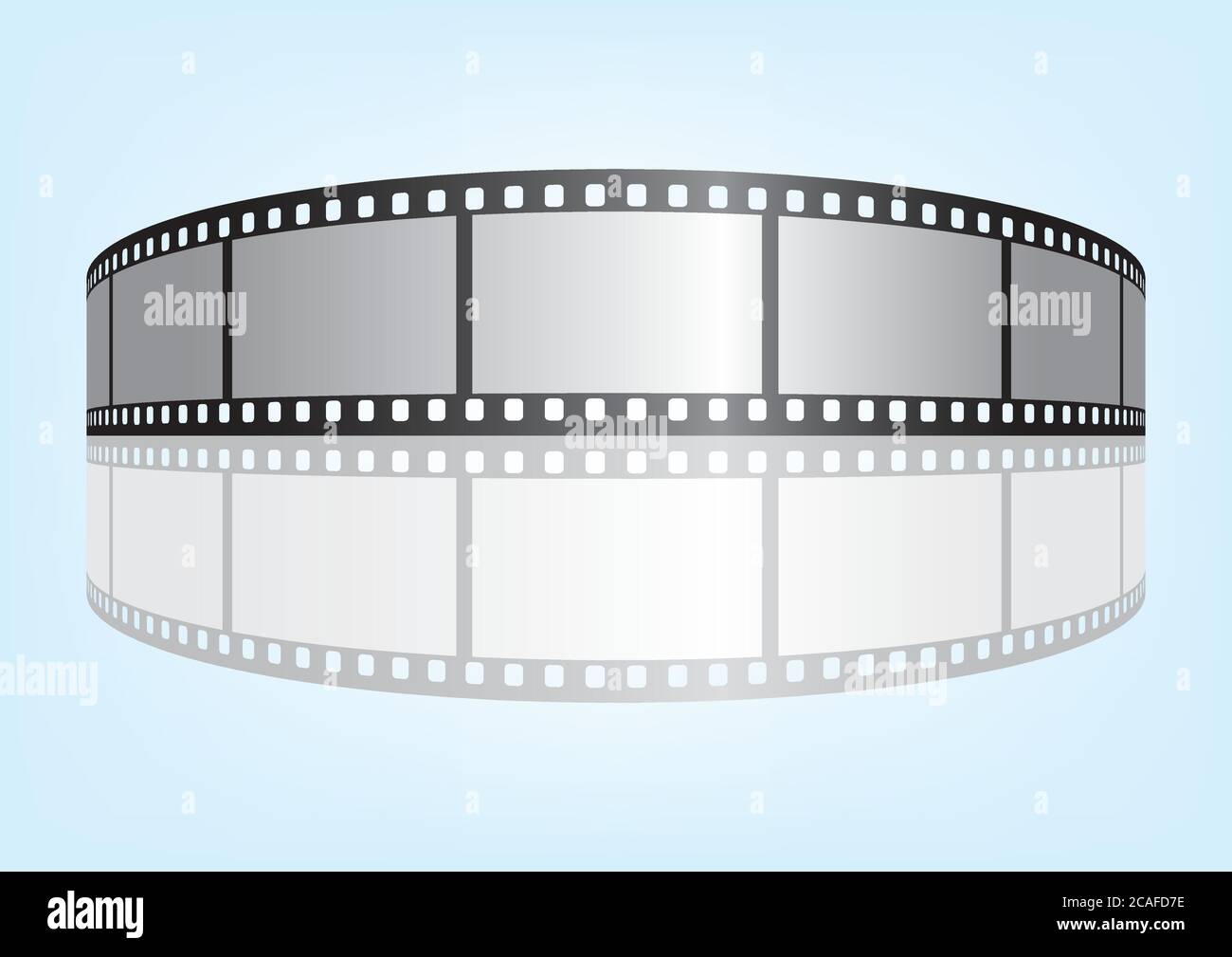 Cinema, movie and photography 35mm film strip template. Vector 3D ...