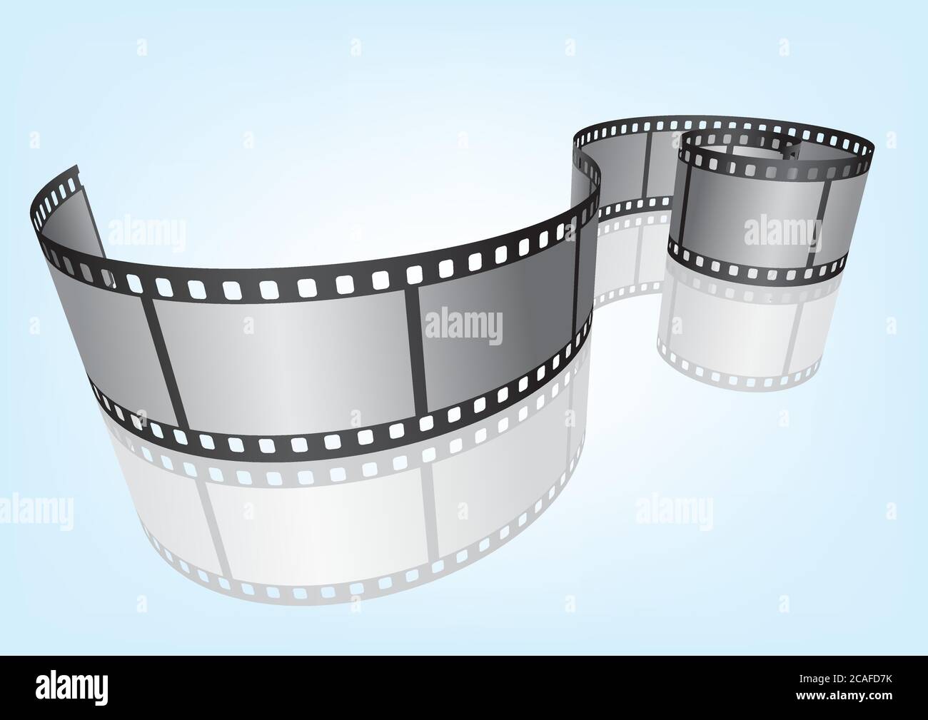 Cinema, movie and photography 35mm film strip template. Vector 3D ...