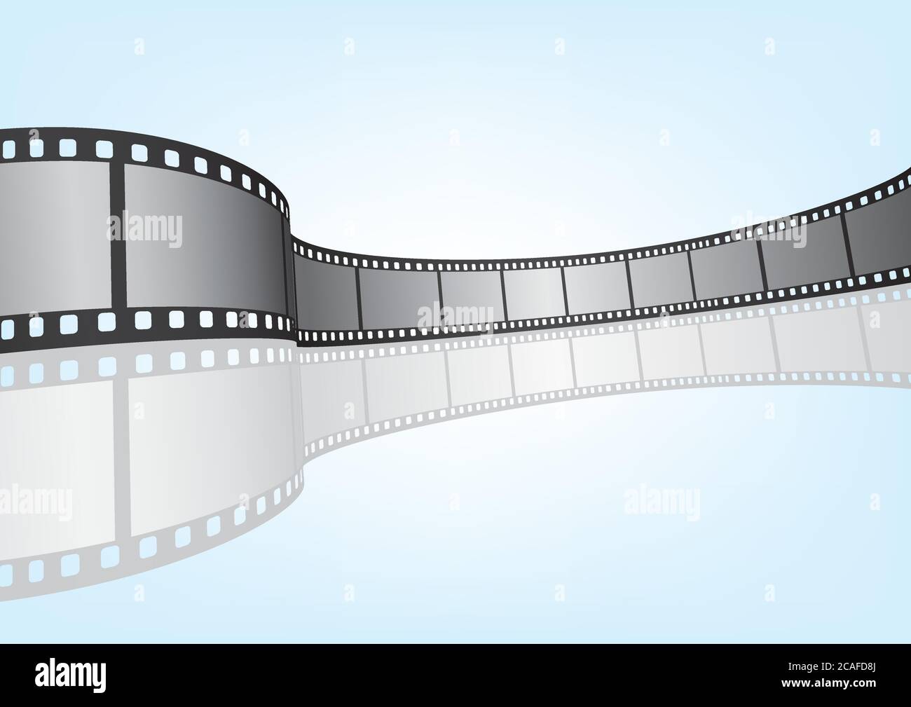 Cinema, movie and photography 35mm film strip template. Vector 3D ...