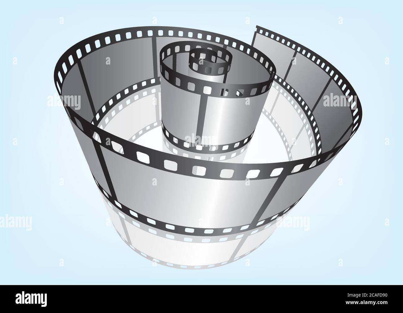 Cinema, movie and photography 35mm film strip template. Vector 3D ...