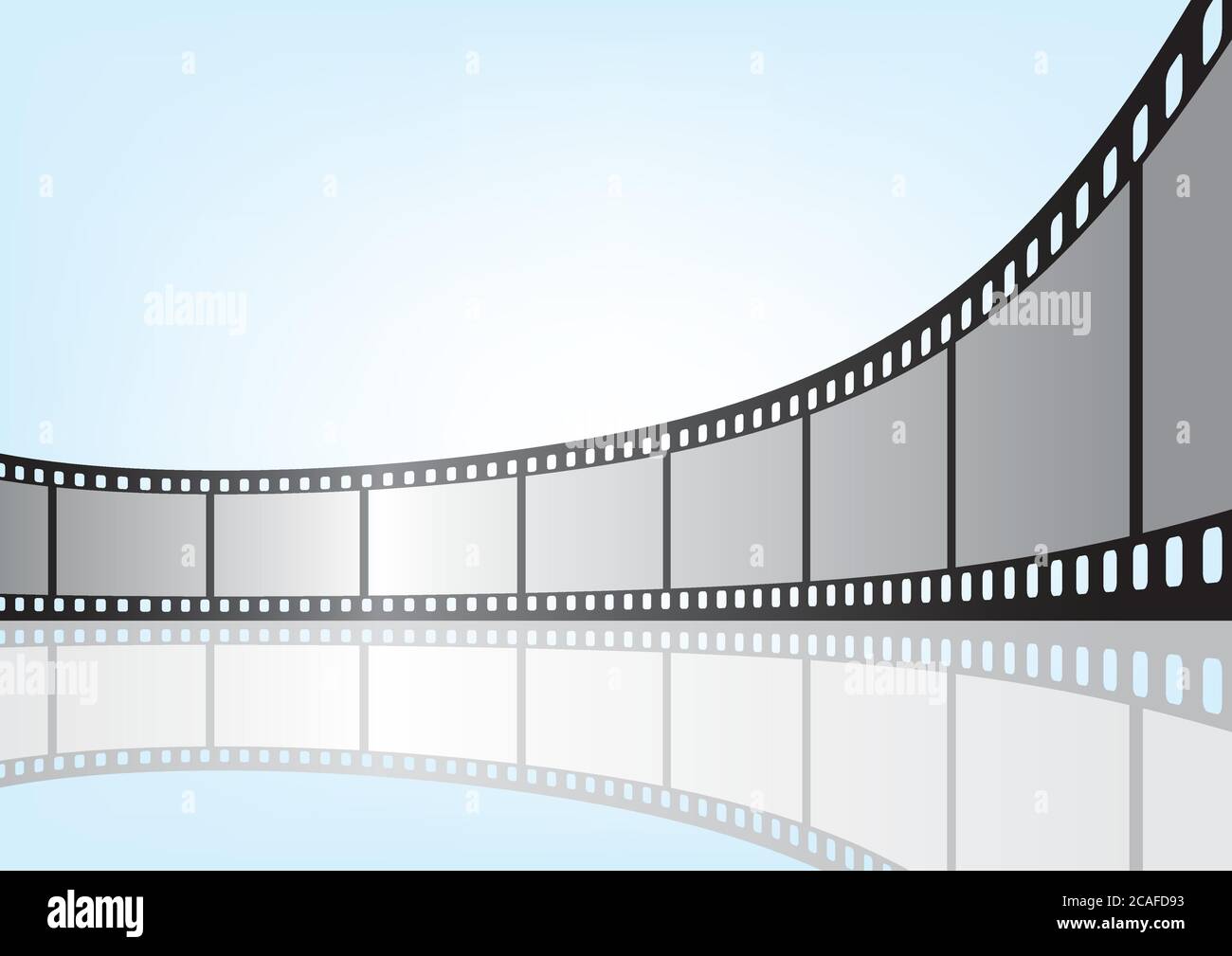 Cinema, movie and photography 35mm film strip template. Vector 3D ...