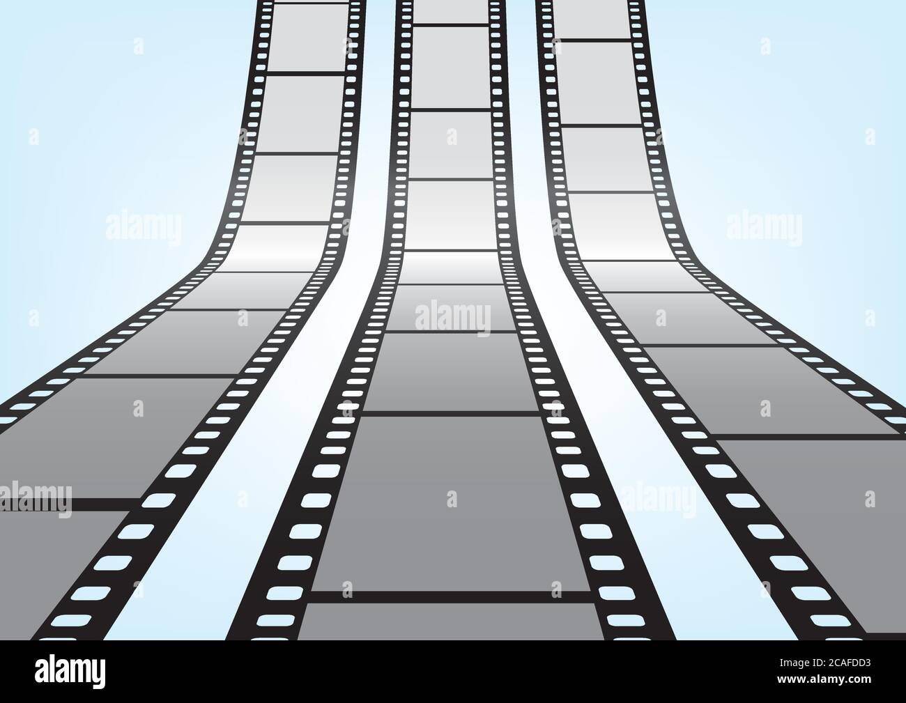 Cinema, movie and photography 35mm film strip template. Vector 3D ...