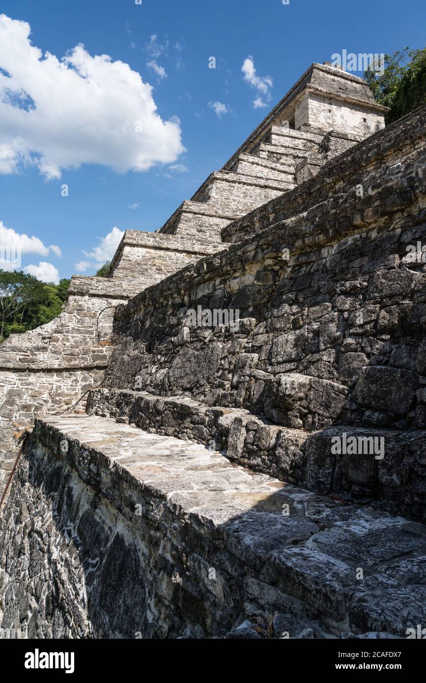 The Temple of the Inscriptions behind the Temple of the Red Queen ...