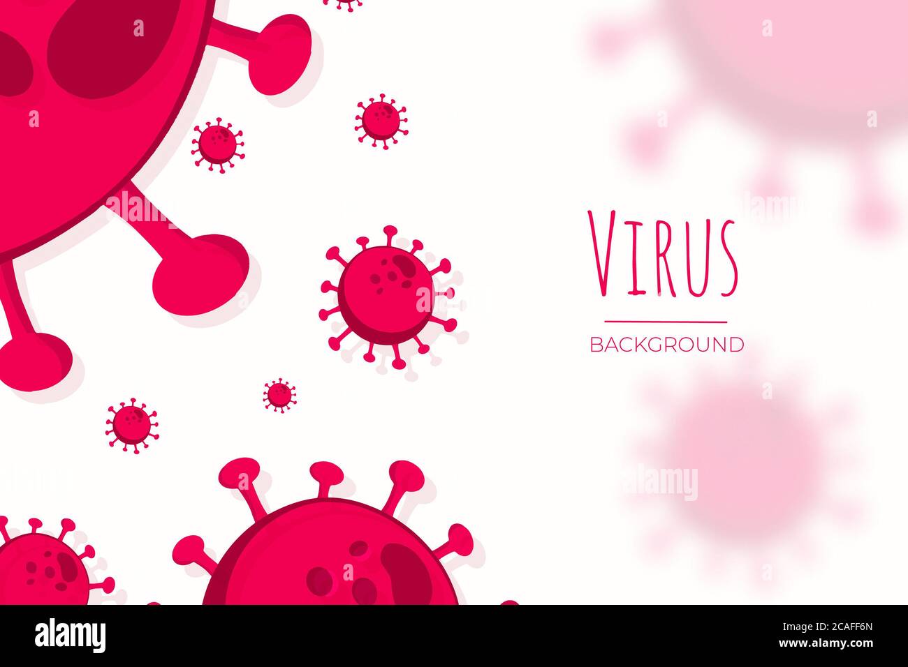 Background with many virus particles - space for text Stock Photo - Alamy