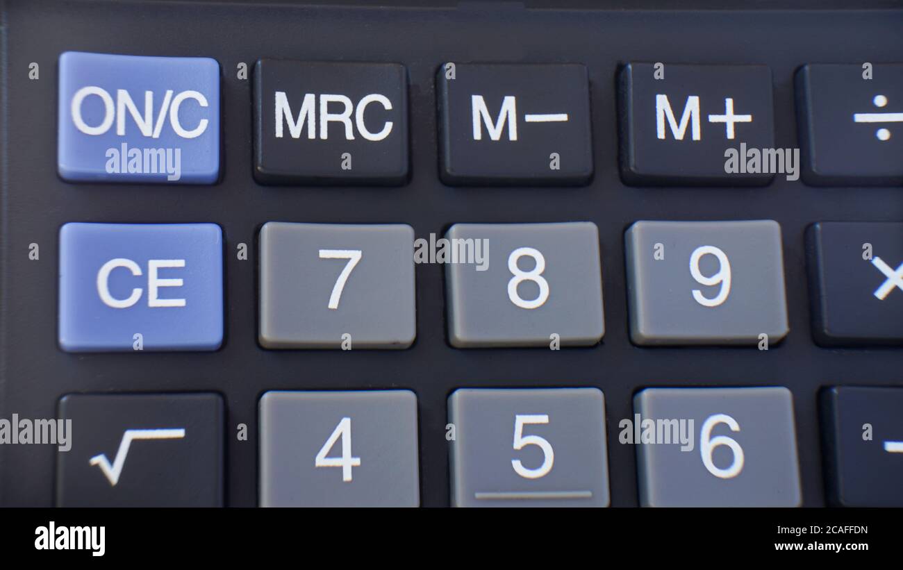 Modern calculator hi-res stock photography and images - Alamy