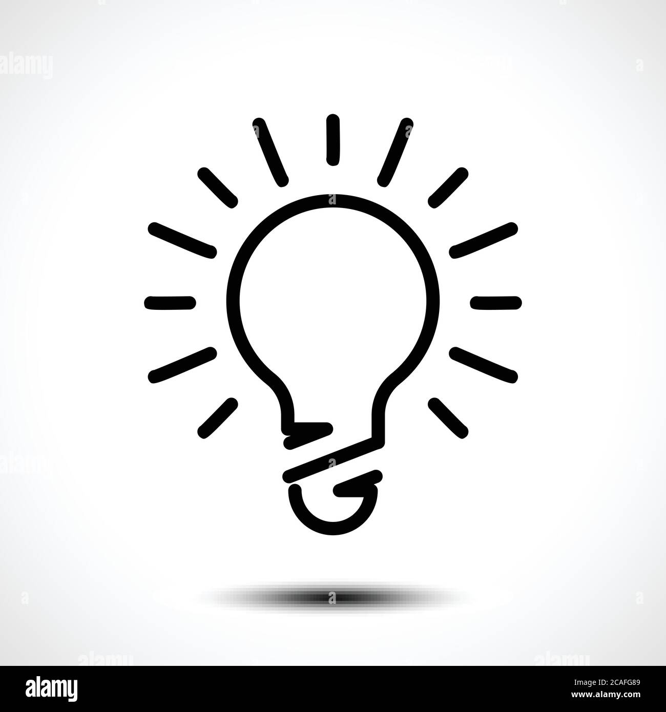 Glowing bulb Stock Vector Images - Alamy