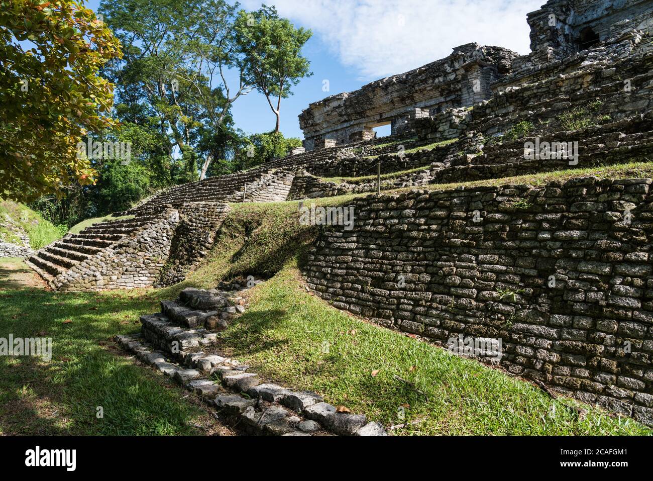 Temples of the North Group of temples in the ruins of the Mayan city of ...