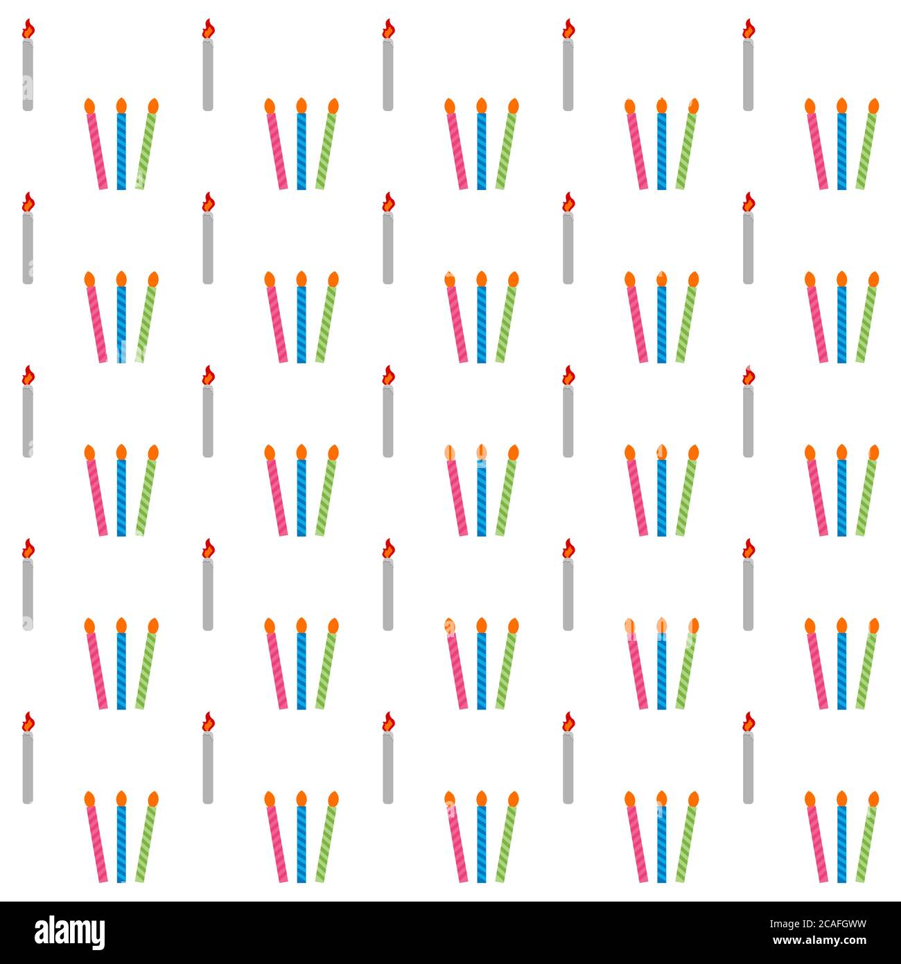 Candle seamless pattern background.Colorful wallpaper vector ...