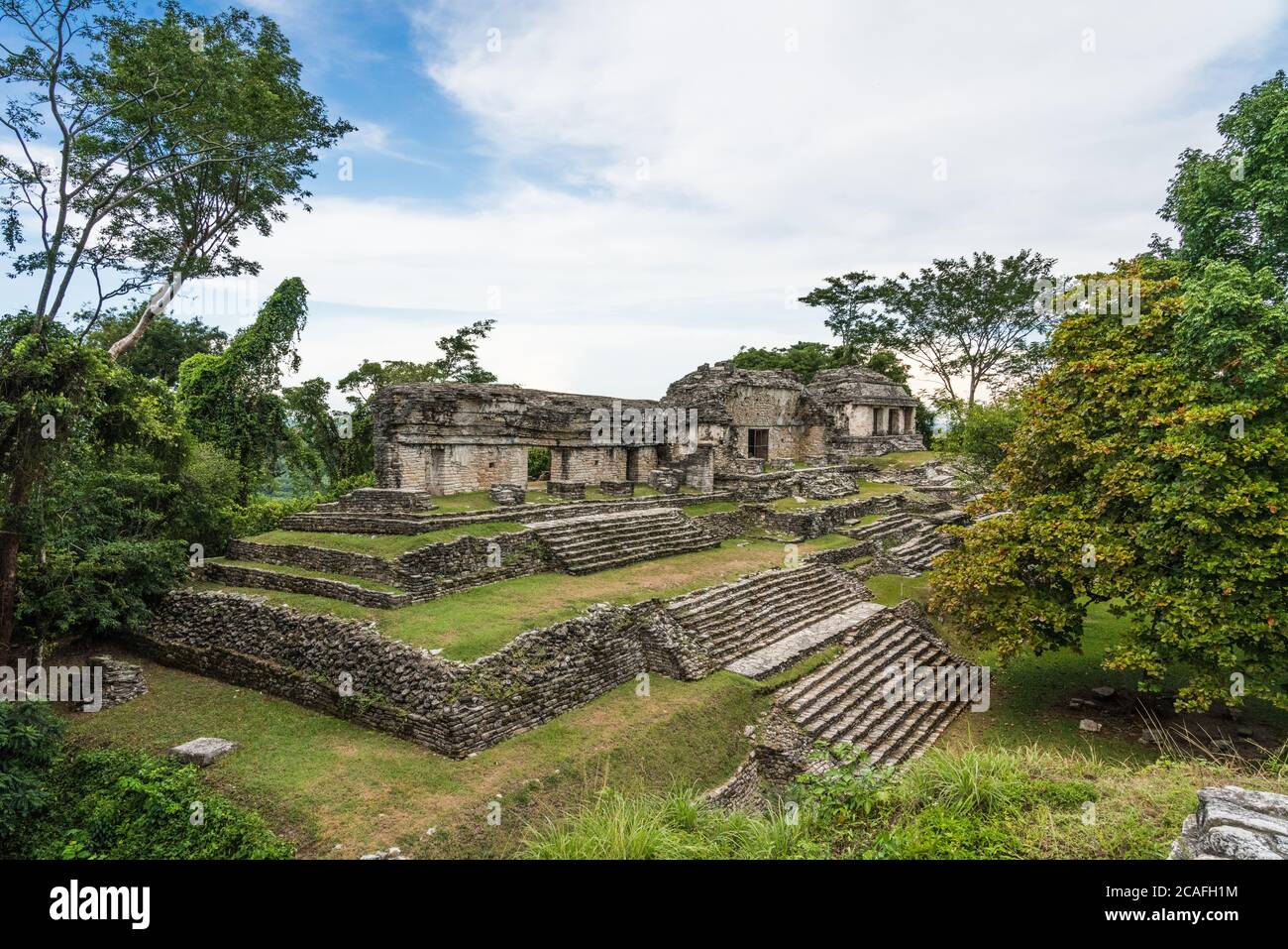 Temples of the North Group of temples in the ruins of the Mayan city of ...