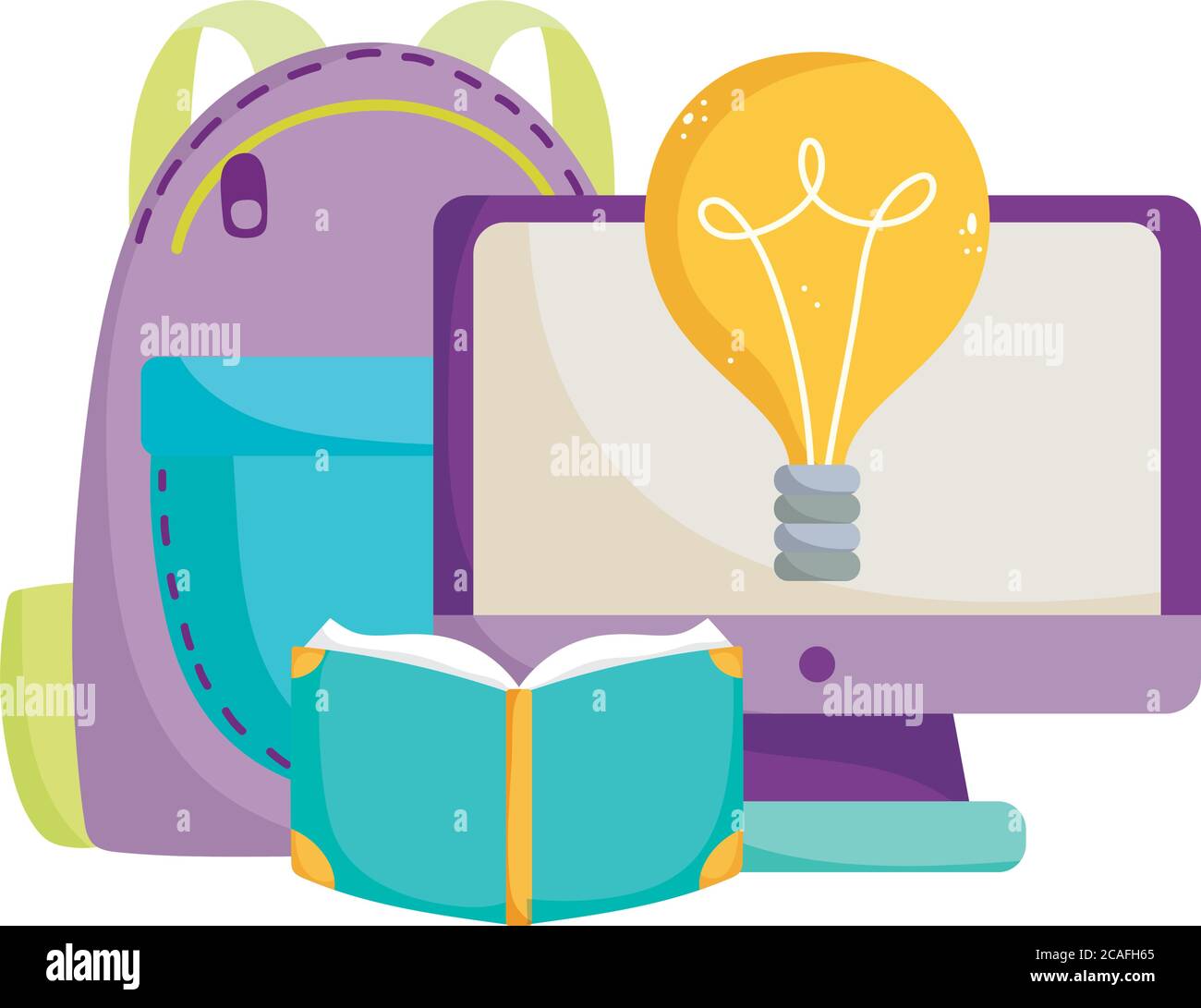 back to school, computer book backpack idea elementary education ...