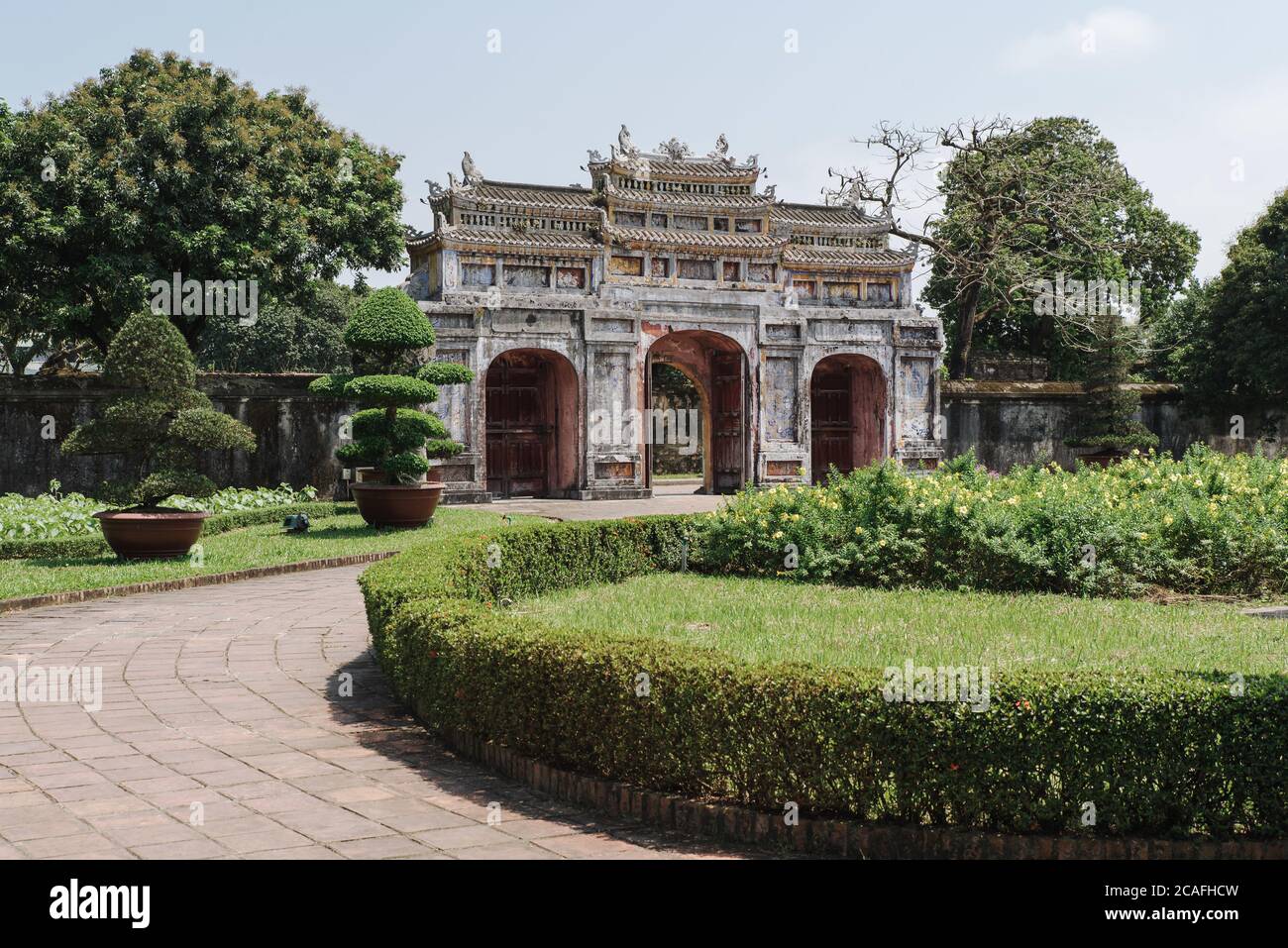 Cua Tho Chi Gate at the Imperial Citadel, Vietnam Stock Photo - Alamy