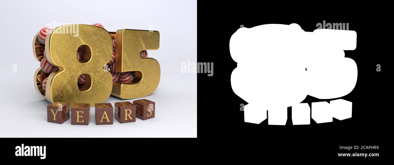 Number 85 (number eighty-five) anniversary celebration design with ...