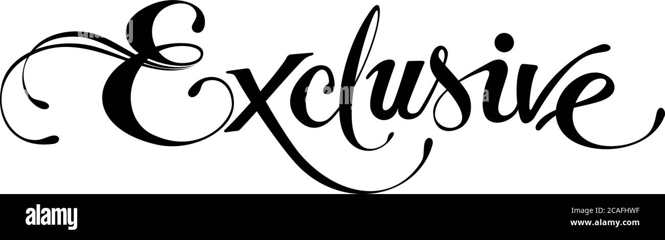 Custom calligraphy text Stock Vector Image & Art - Alamy