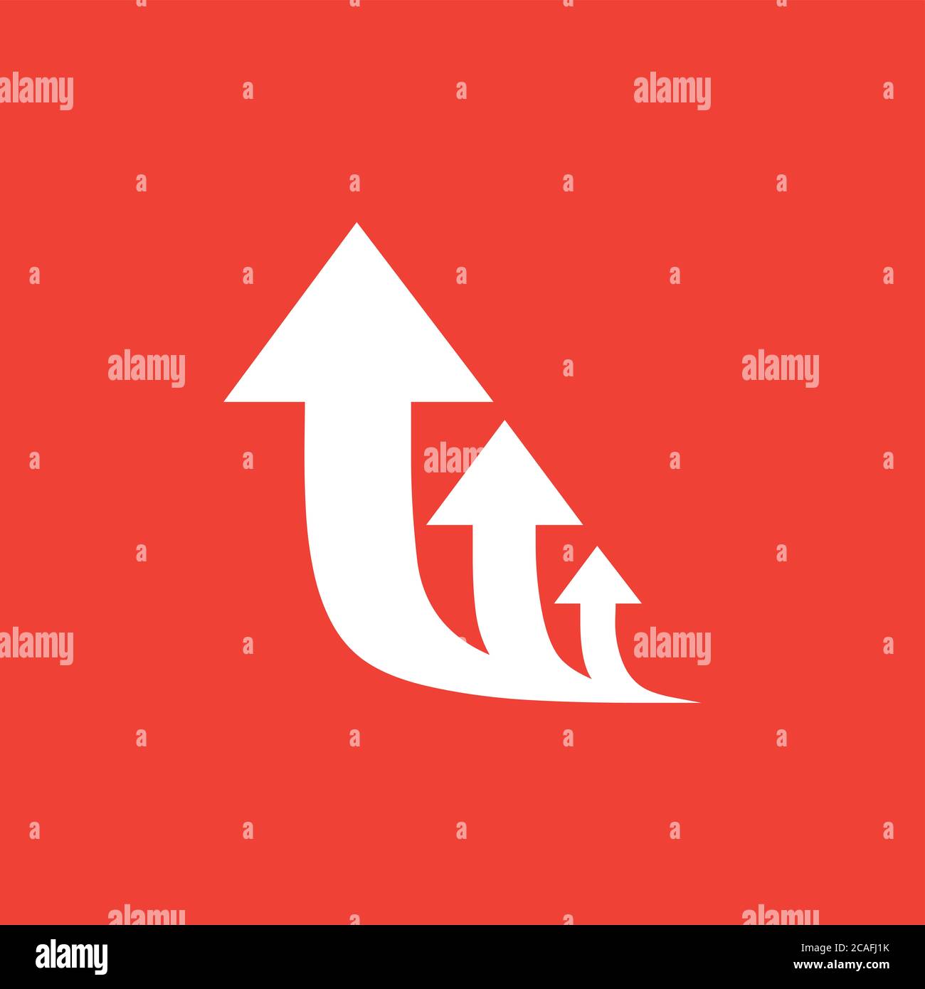 Three Arrow Sign Direction One way. Flat Road Direction Red Vector ...