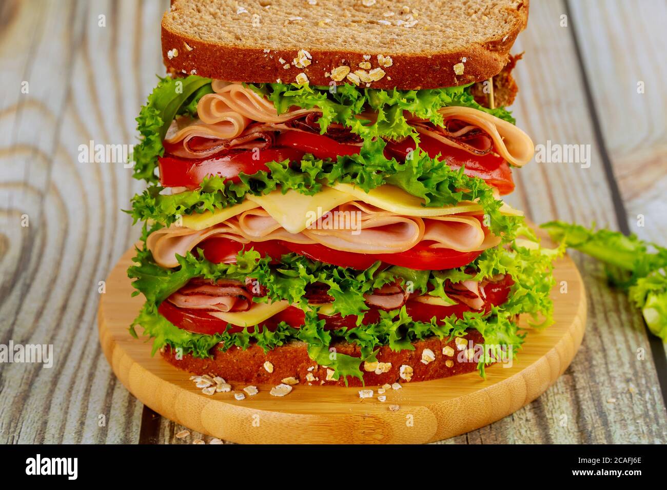 Big ham sandwich hi-res stock photography and images - Alamy