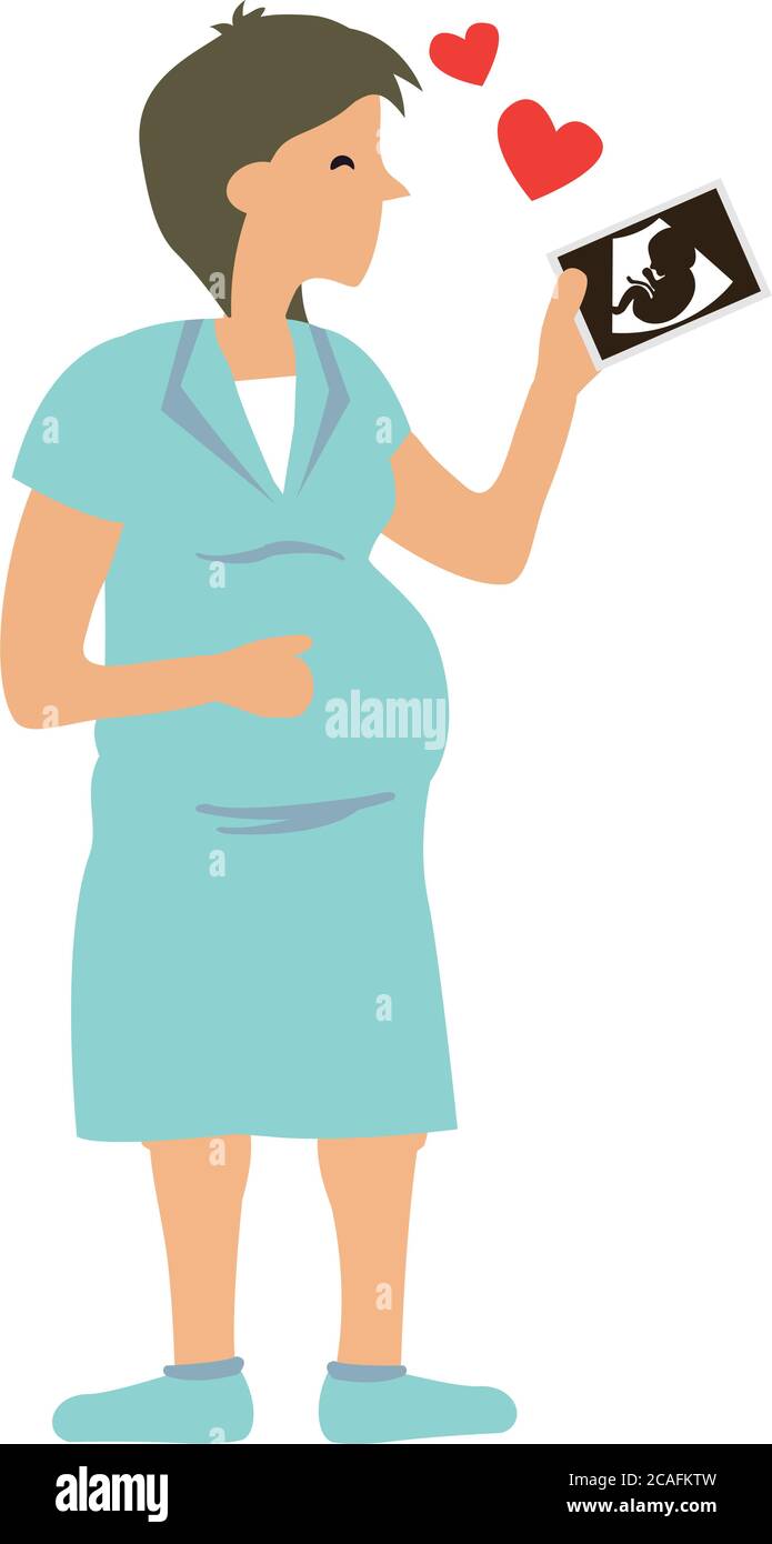 Ultrasonography vector vectors Stock Vector Images - Alamy