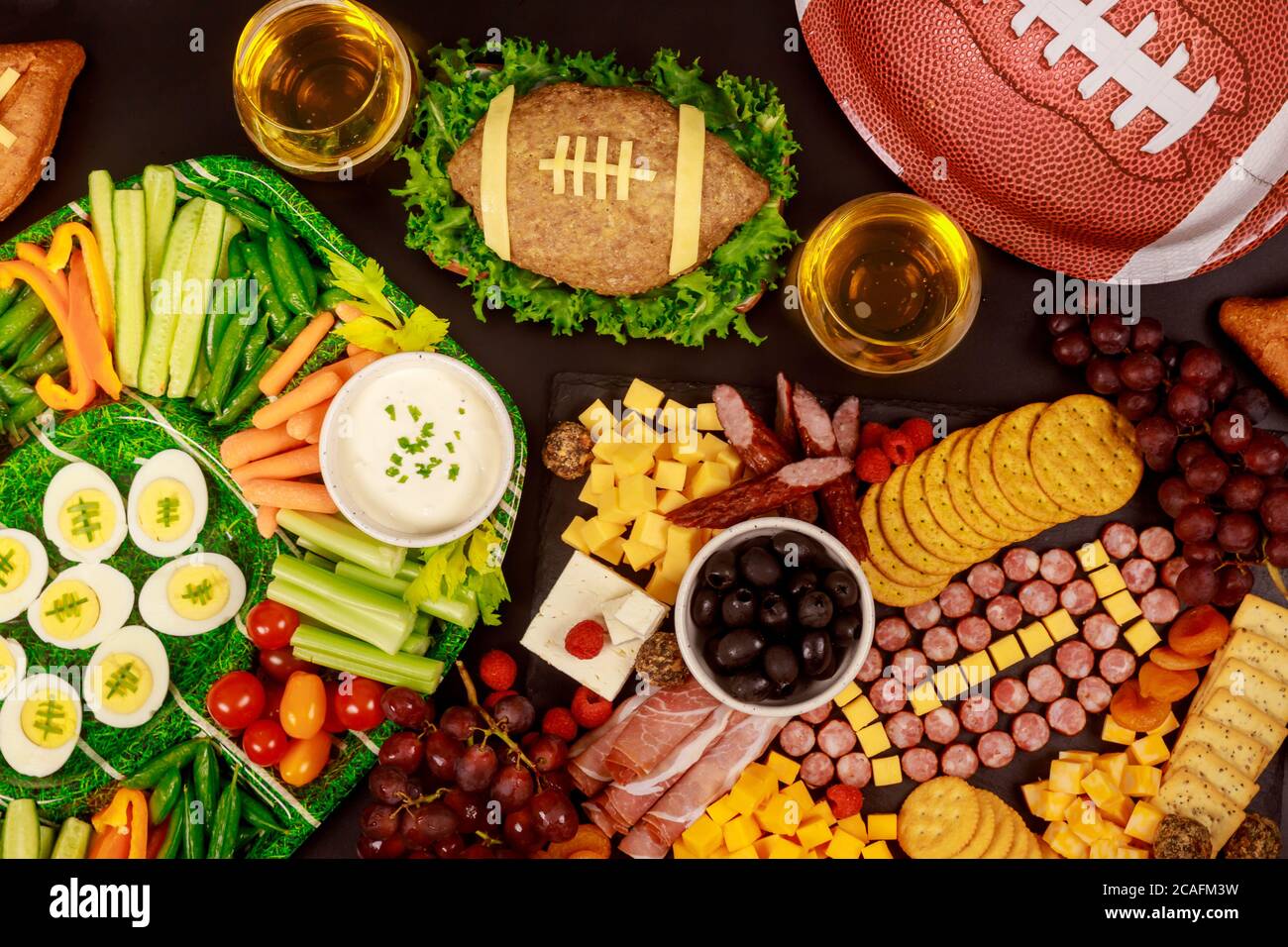Football season food hi-res stock photography and images - Alamy