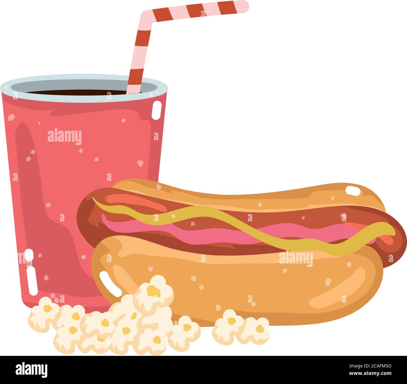 Popcorn Soda Hot Dog