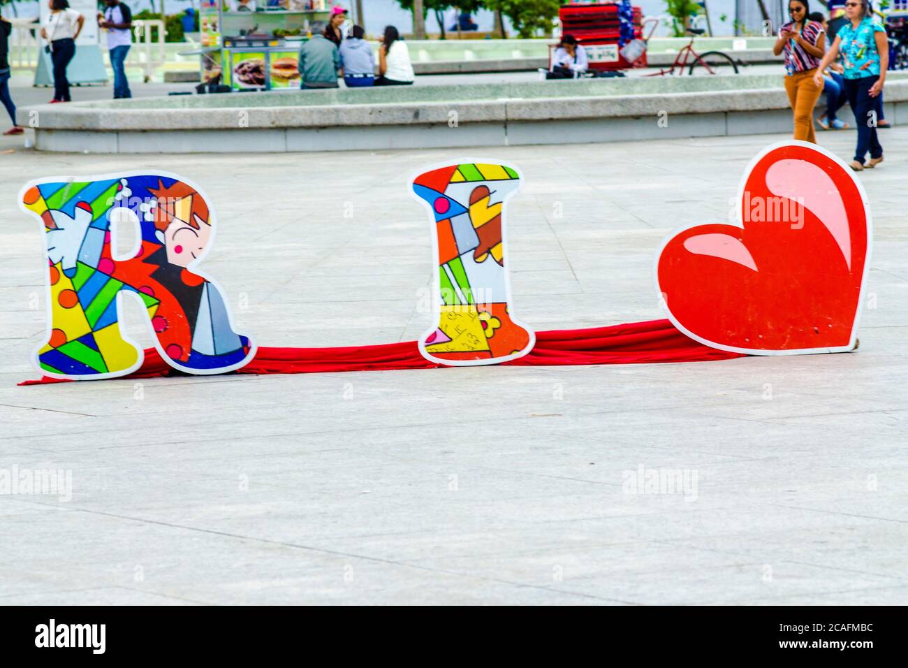 Rio De Janeiro Brazil colorful street art and lifestyle Stock Photo - Alamy