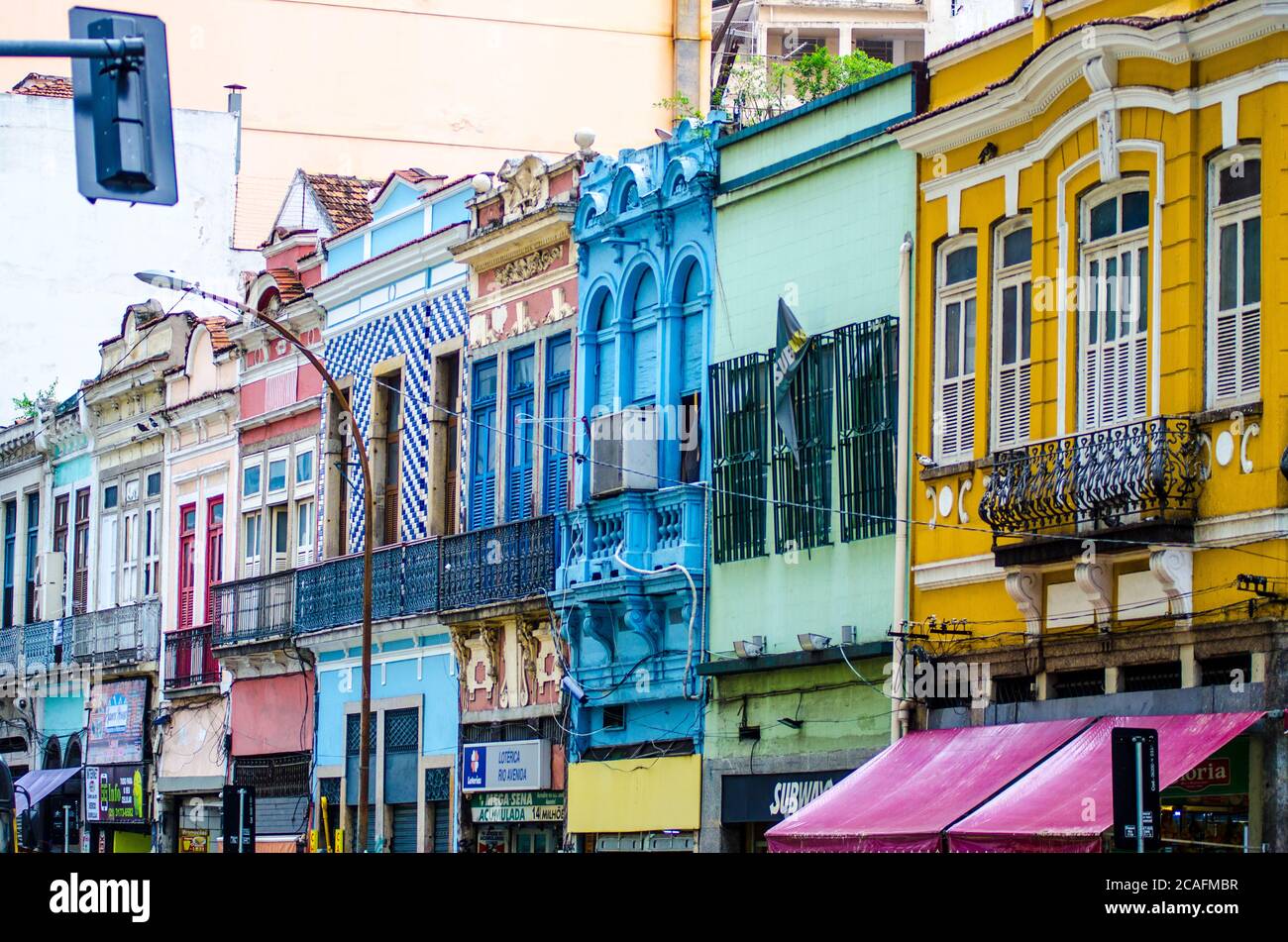 Rio De Janeiro Brazil colorful street art and lifestyle Stock Photo - Alamy