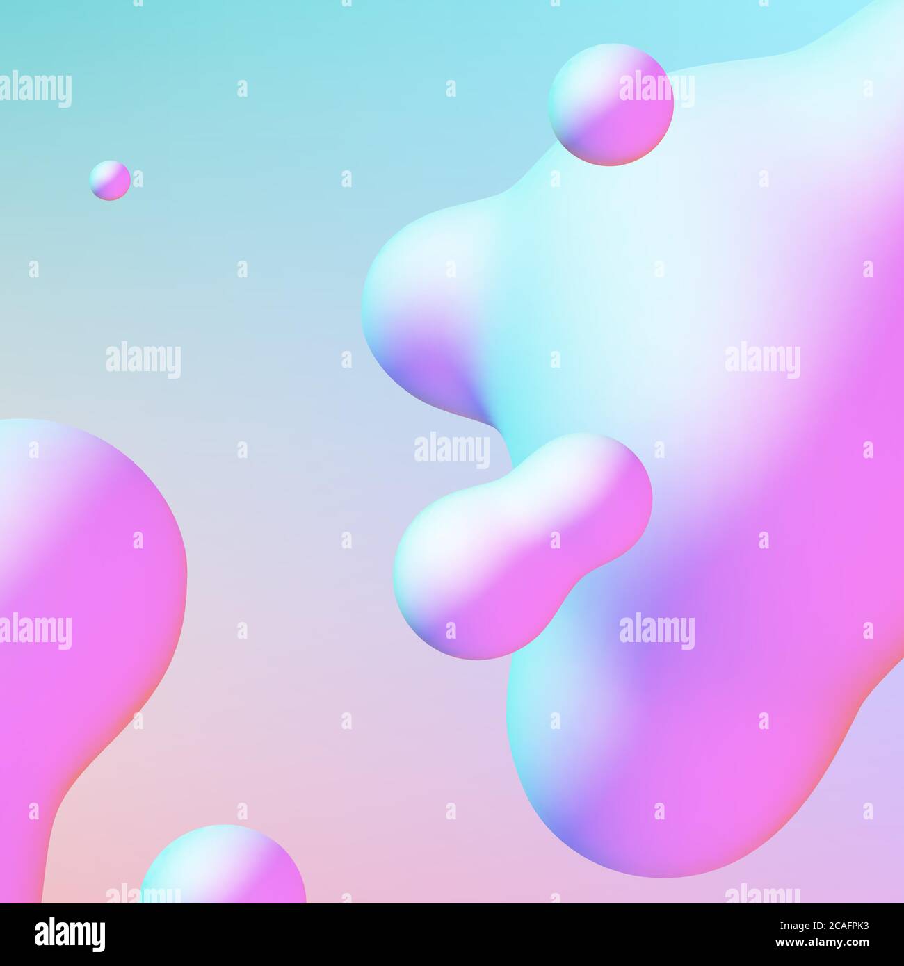 Fluid design liquid blobs with vibrant intense colors abstract ...