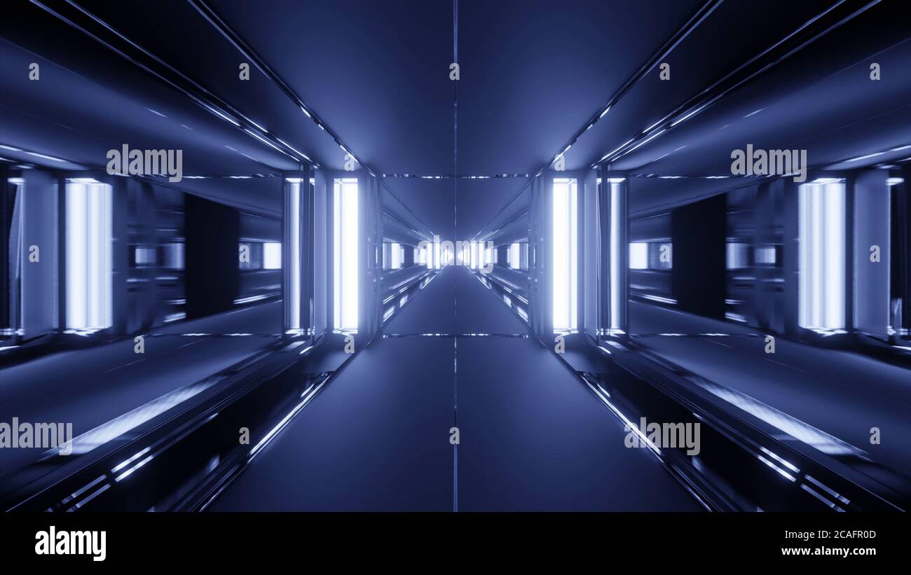 Glass Boarder Space-Age Shaft 4k uhd 3d illustration background Stock ...