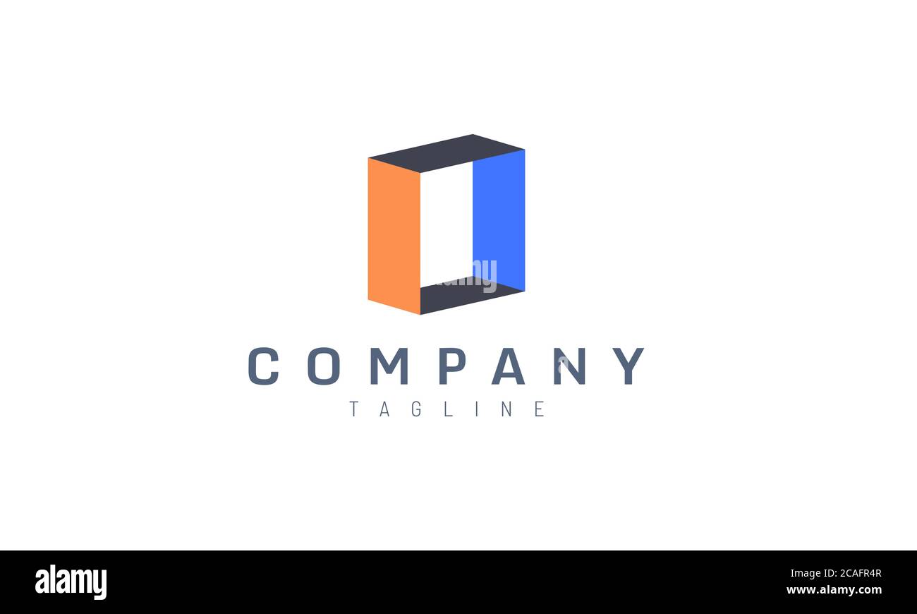 simple square perspective. Vector design concept. Perfect for logo to ...