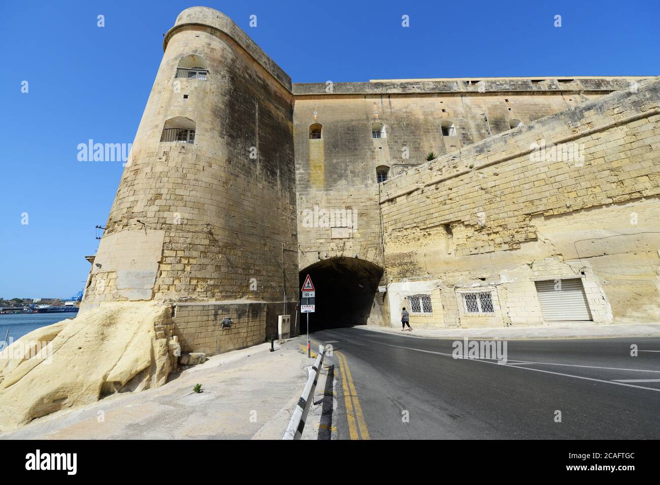 Fort Lascaris in Valletta, Malta Stock Photo - Alamy