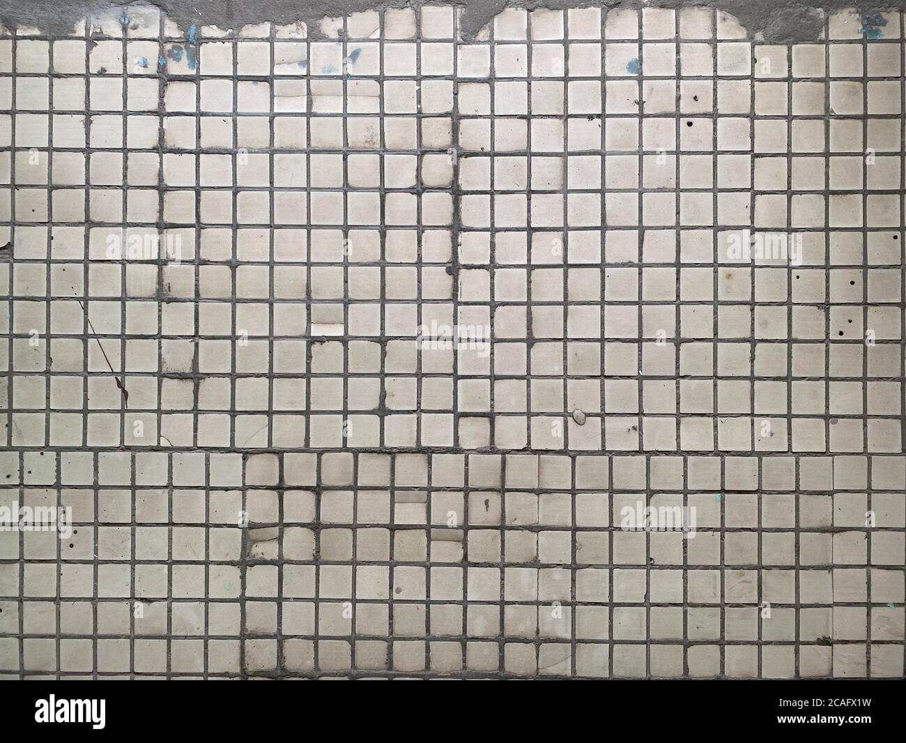 texture, background, destroyed mosaic wall Stock Photo - Alamy