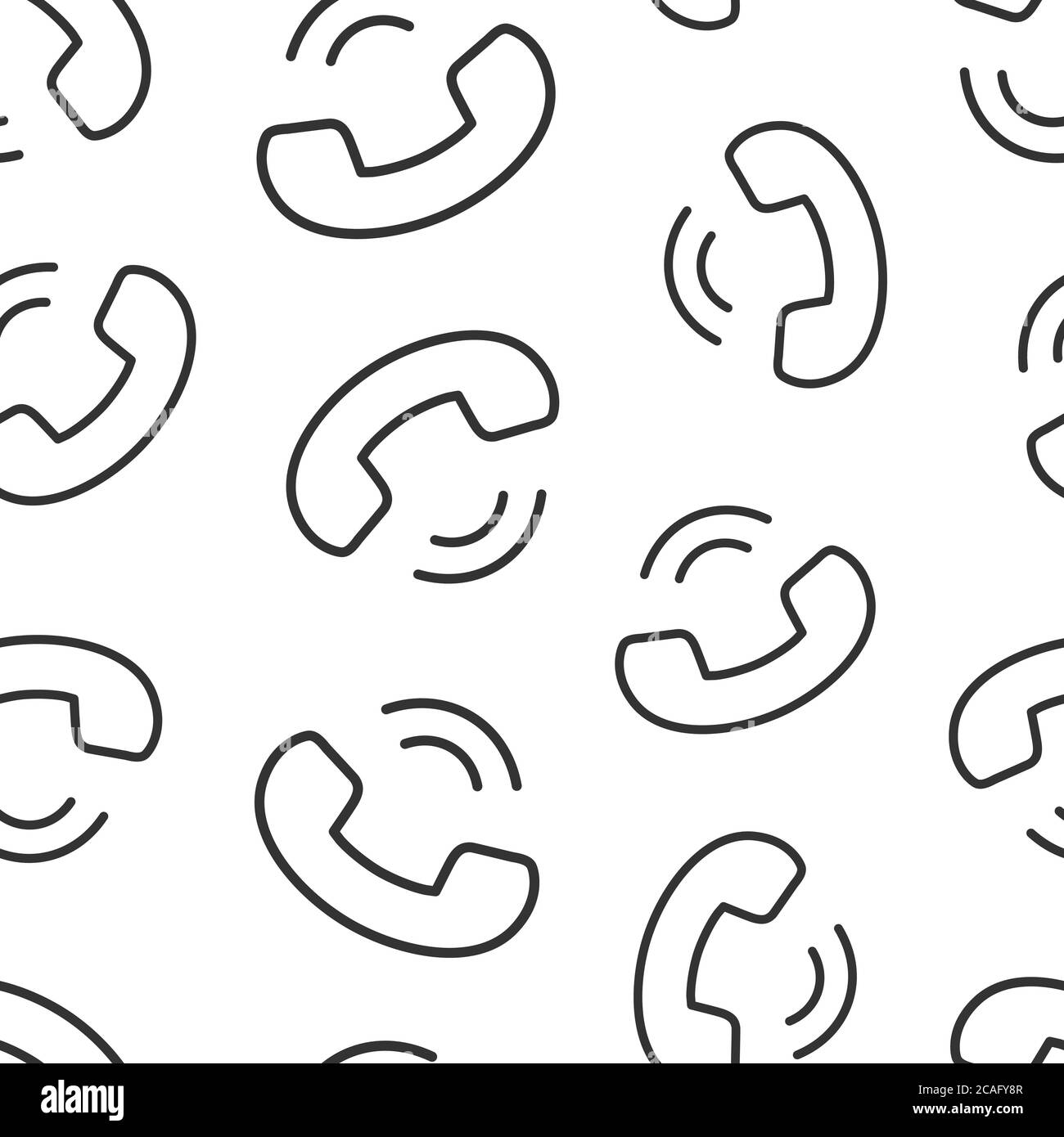 Mobile Phone Icon In Flat Style Telephone Talk Vector Illustration On White Isolated Background