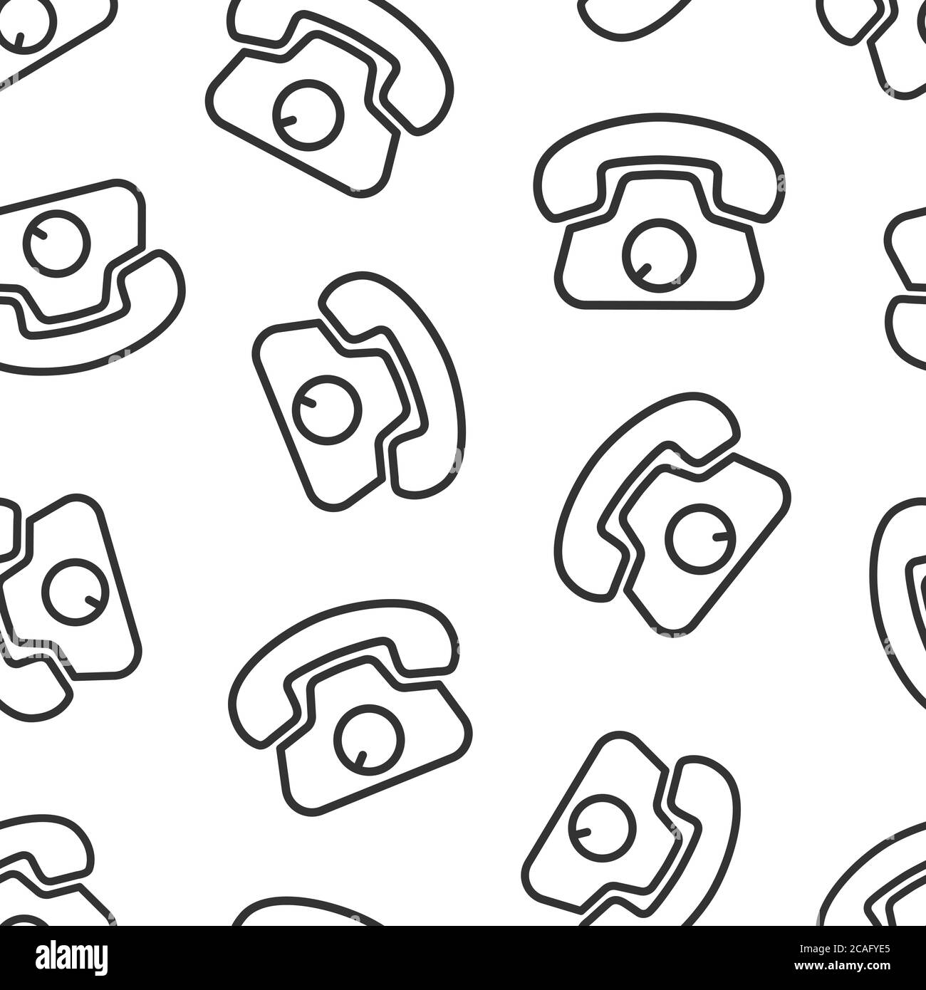 Mobile phone icon in flat style. Telephone talk vector illustration on ...
