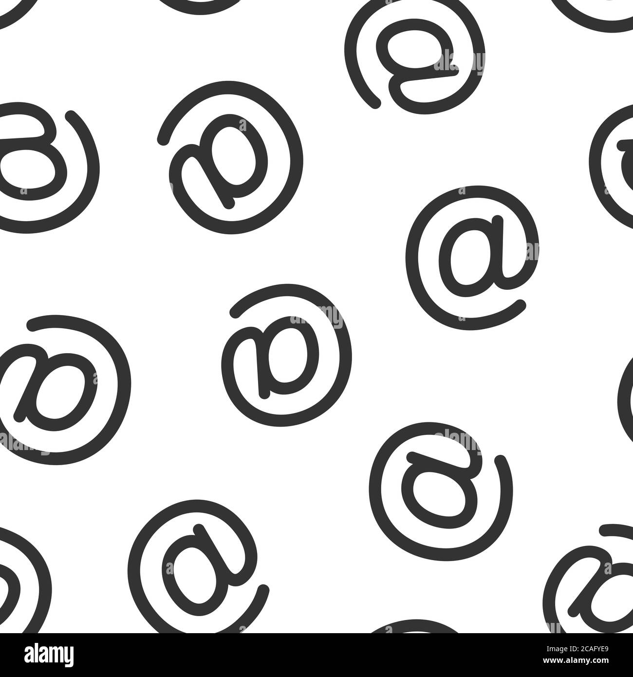 Email message icon in flat style. Mail document vector illustration on ...