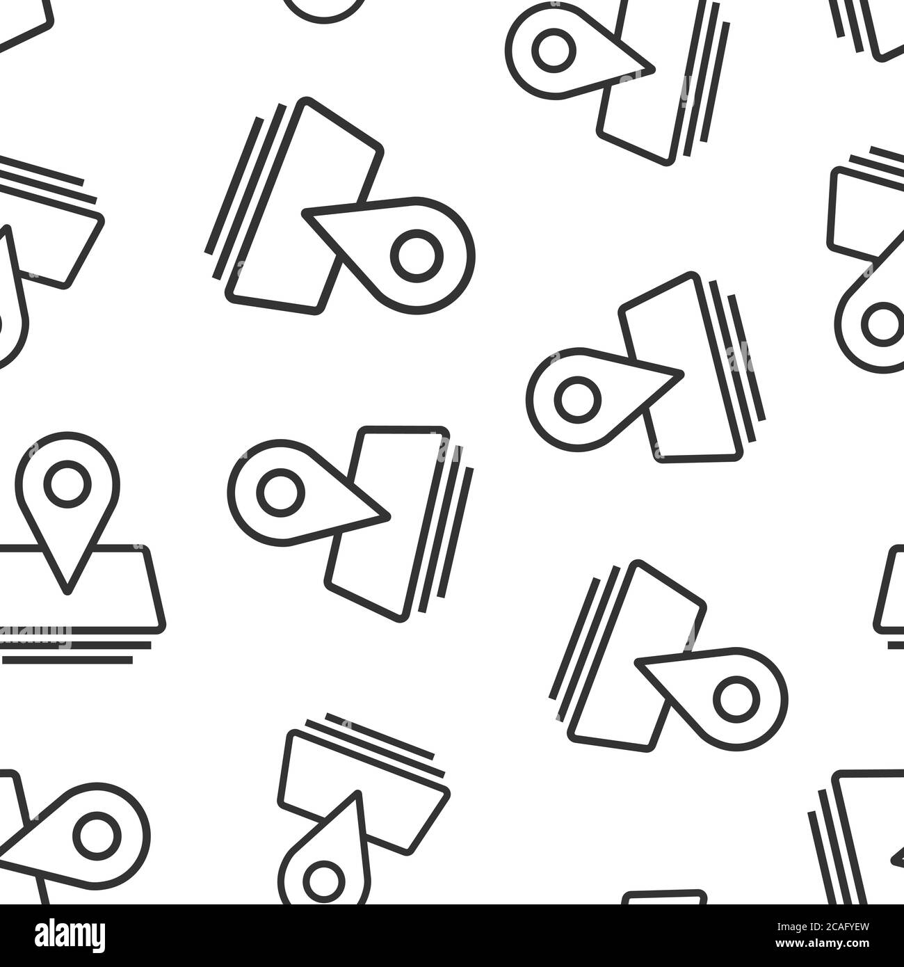 Map pin icon in flat style. gps navigation vector illustration on white ...