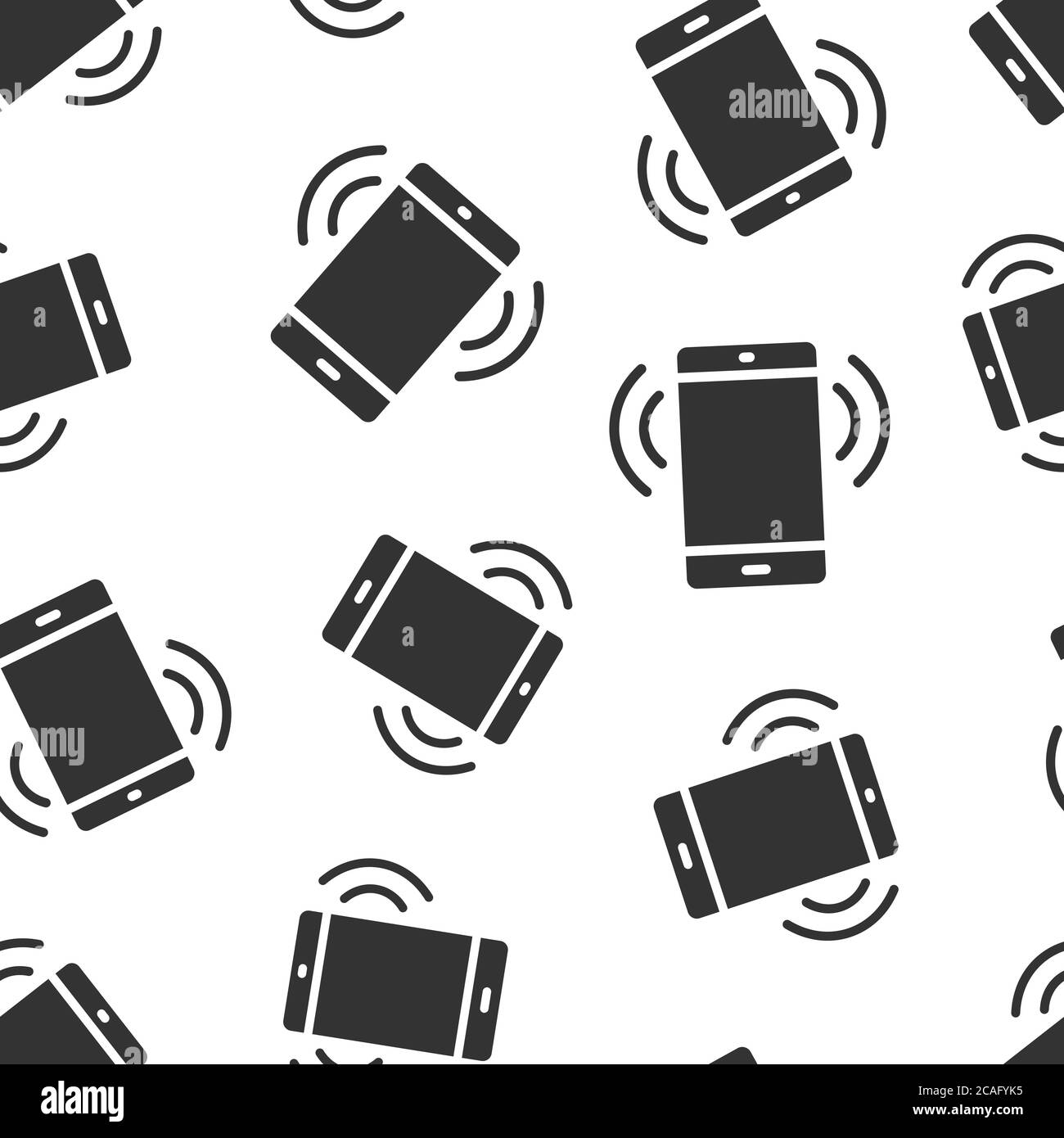 Smartphone blank screen icon in flat style. Mobile phone vector ...