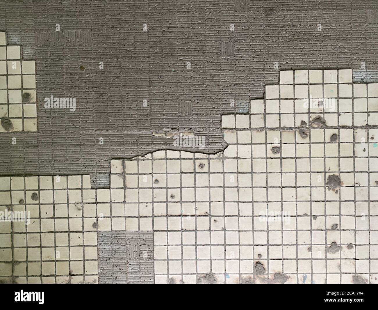 texture, background, destroyed mosaic wall Stock Photo - Alamy