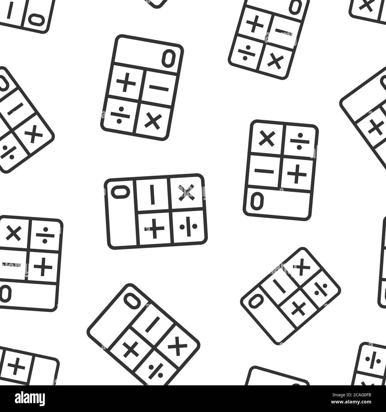 Calculator icon in flat style. Calculate vector illustration on white ...