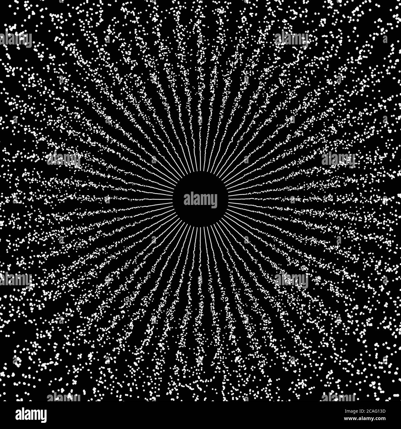 Black hole made from Flying Particles. Abstract Background. 3D Vector Illustration Stock Vector ...