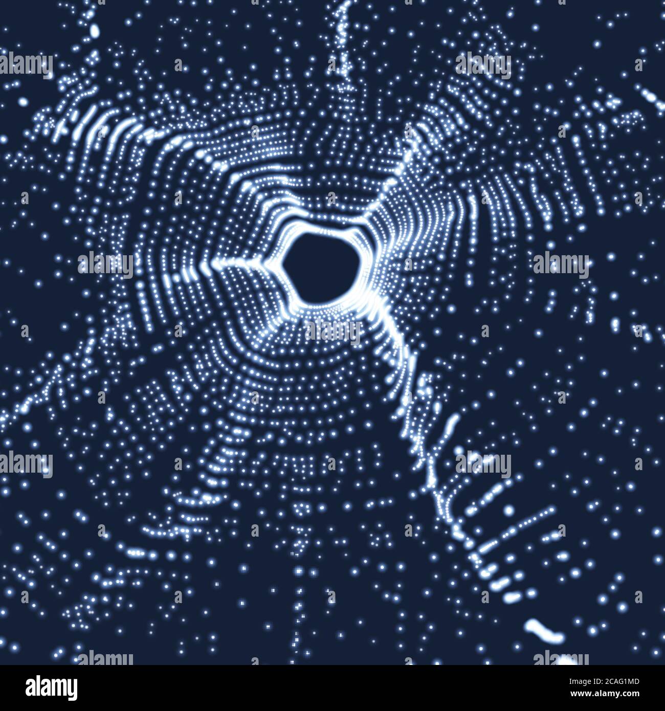 Space vortex. Black hole made from Flying Particles. Abstract Background. 3D Vector Illustration ...