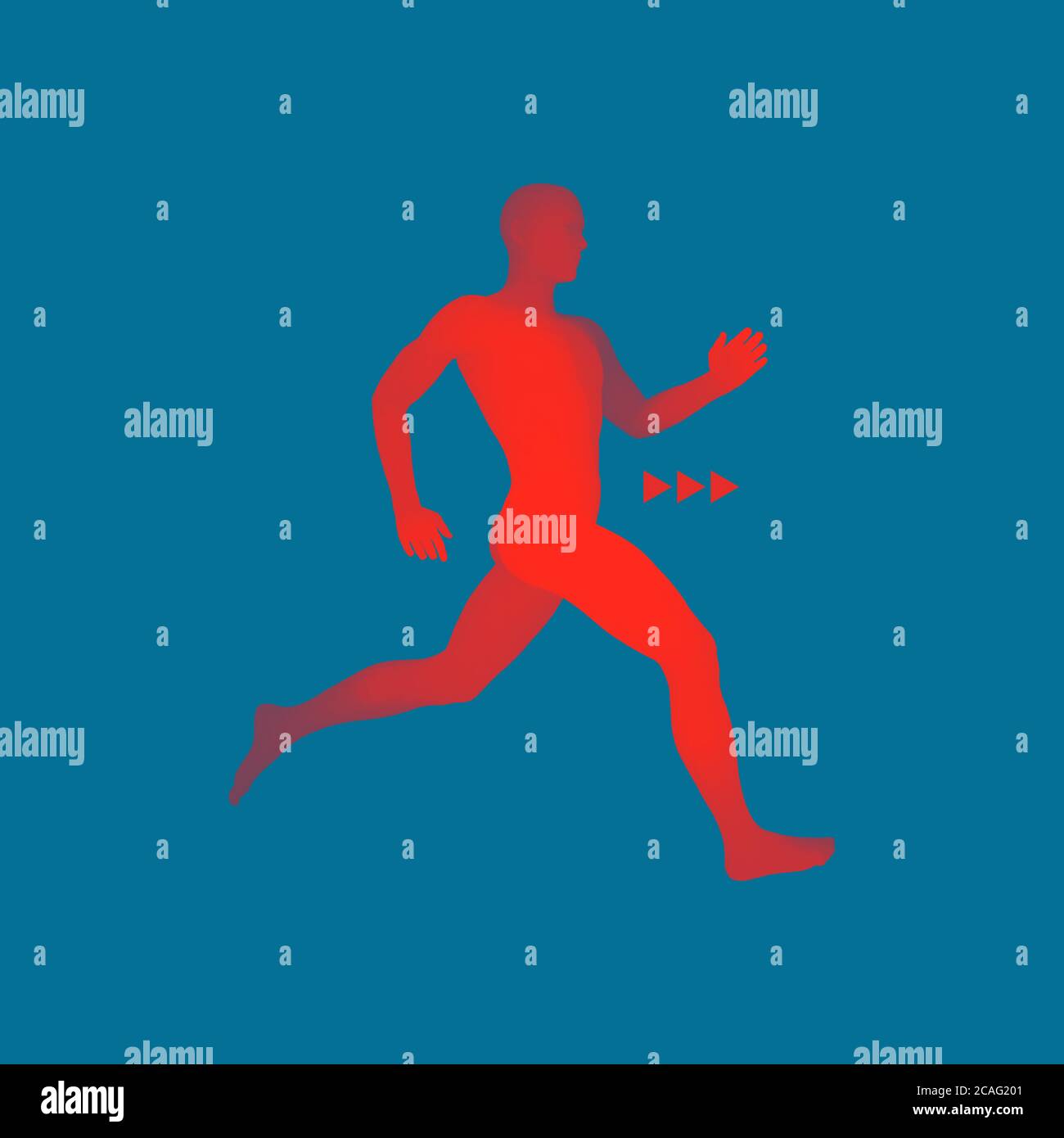 3d Running Man. Design for Sport, Business, Science and Technology ...