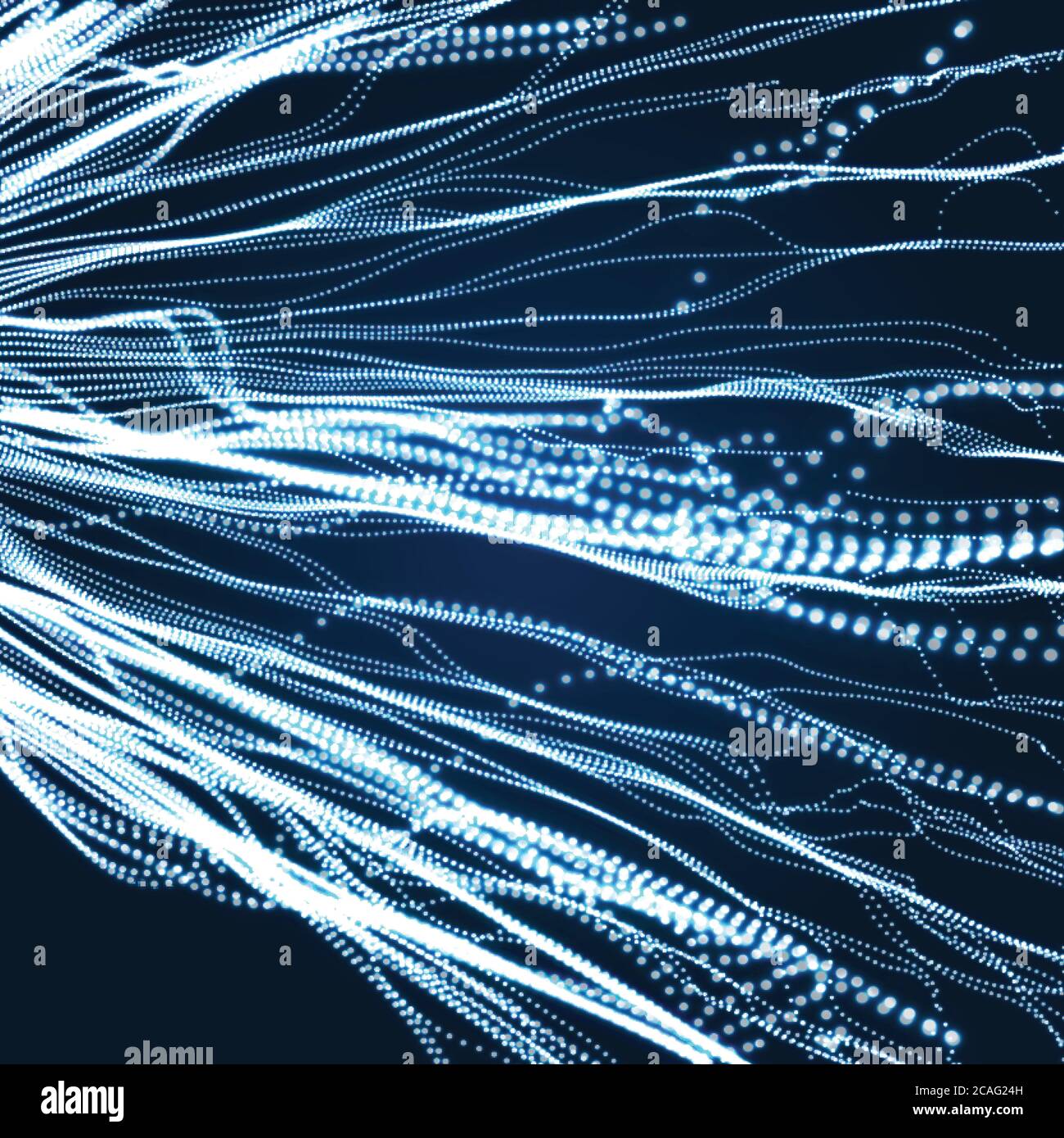 Wave Background. Ripple Grid. Abstract Vector Illustration. 3D ...