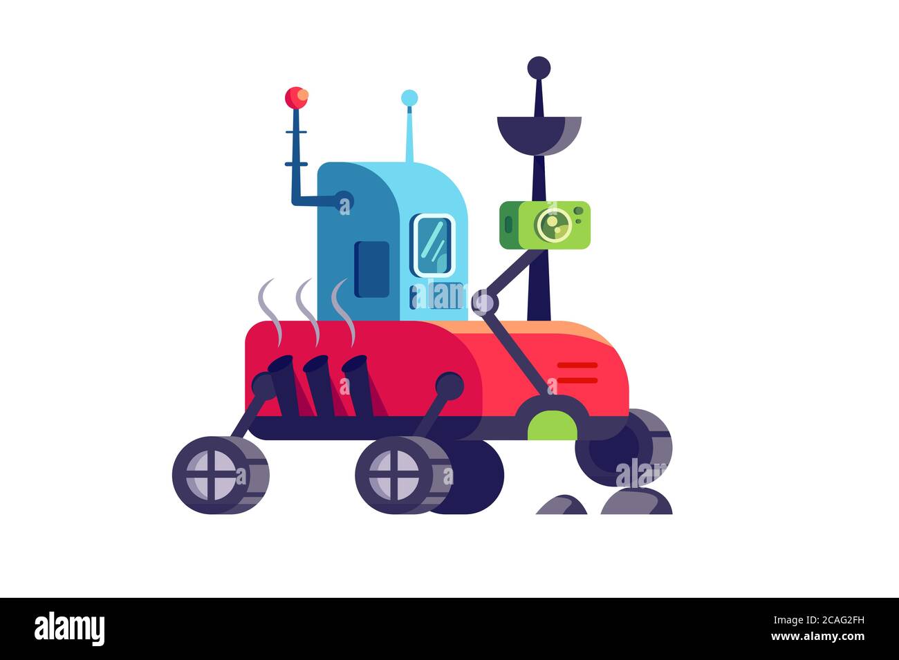 Moon red planet mars Stock Vector Images - Alamy