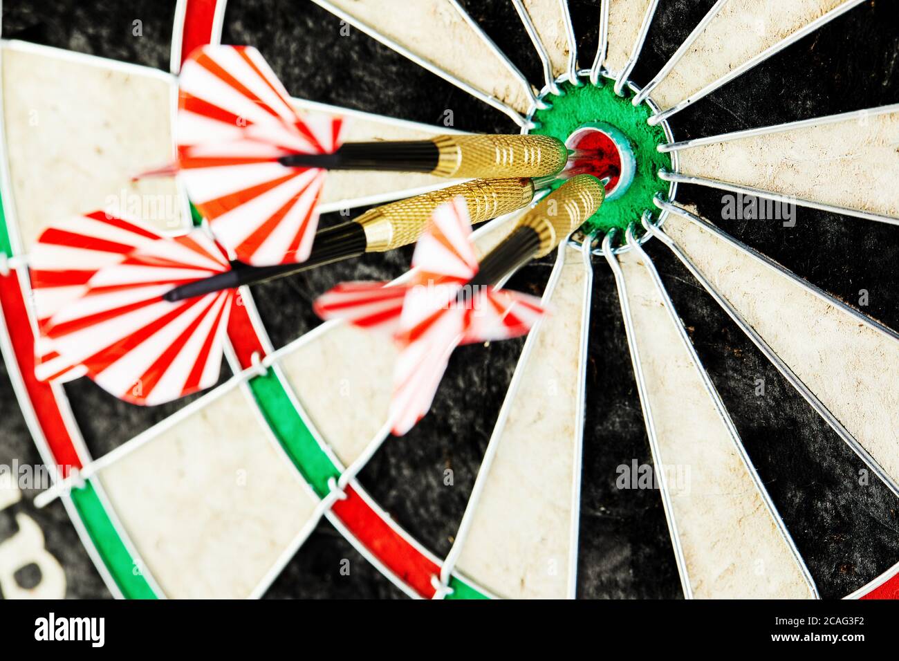 Success Hitting Target Aim Goal Achievement Concept Background Three
